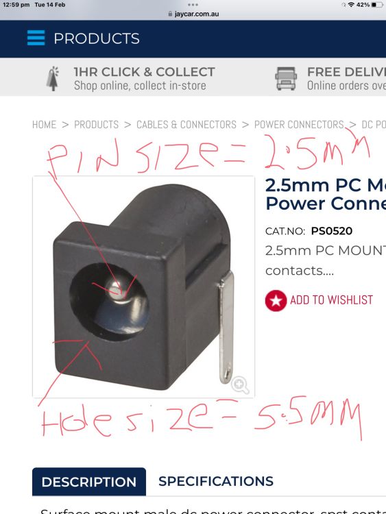 Need to find a power supply adapter for an ARLEC LED rechargeable ...