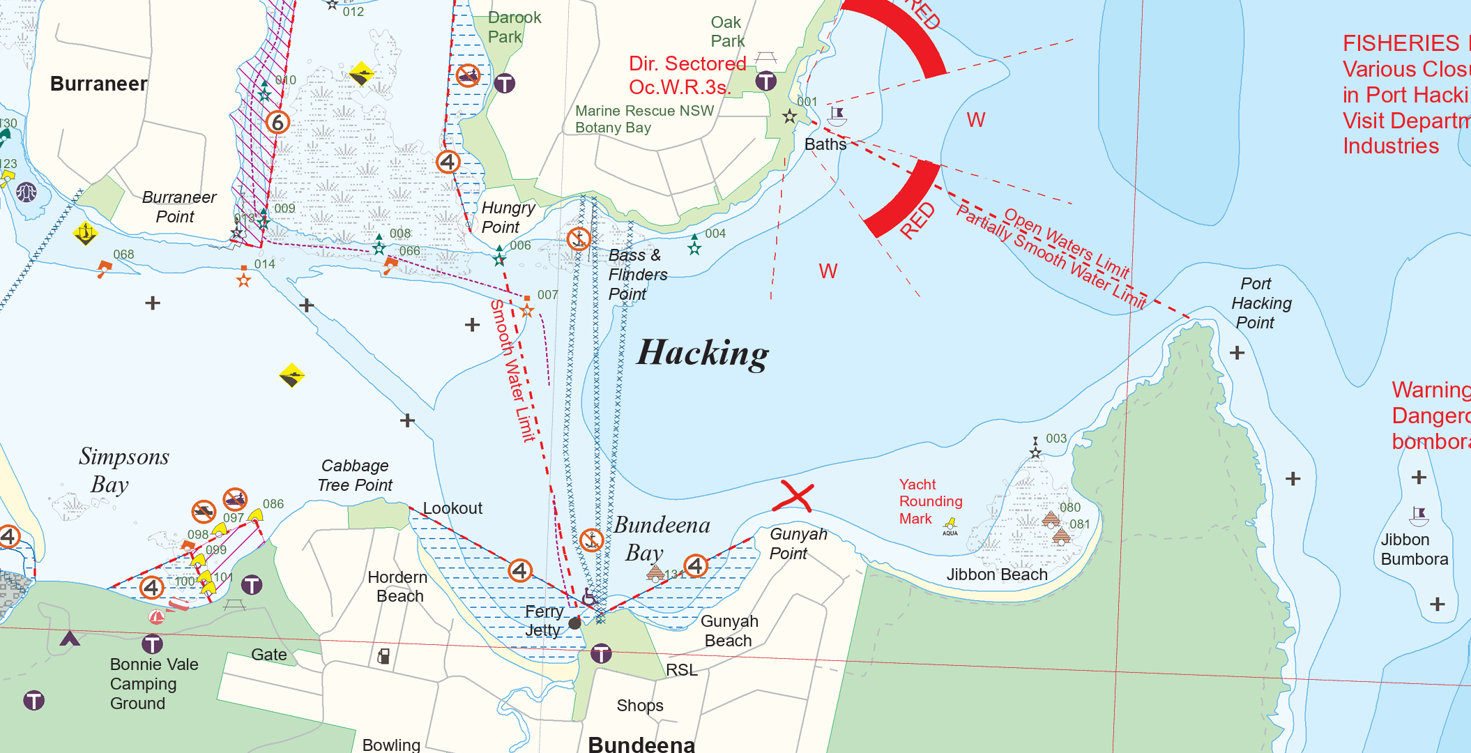 Port Hacking crabing maps - Fisheries News and Regulations - DECKEE ...